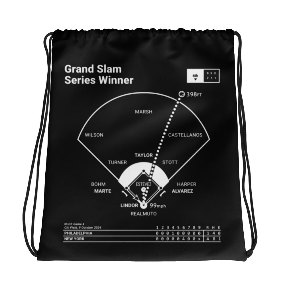 New York Mets Greatest Plays Drawstring Bag: Grand Slam Series Winner ...