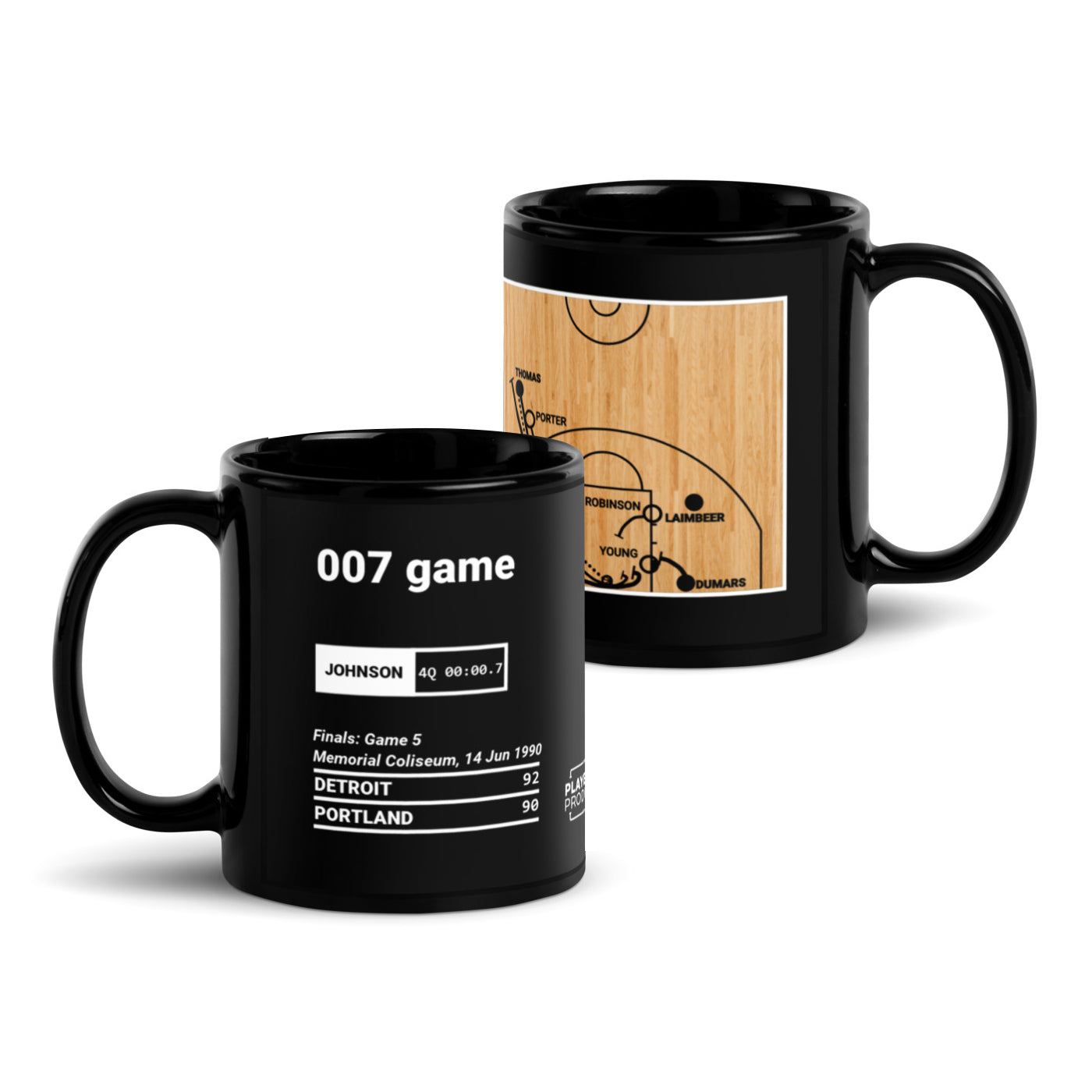 Detroit Pistons Greatest Plays Mug: 007 game (1990) – Playbook