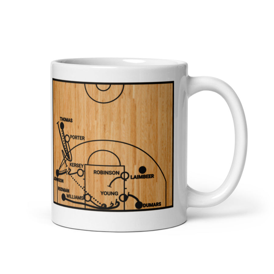 Detroit Pistons Greatest Plays Mug: 007 game (1990) – Playbook