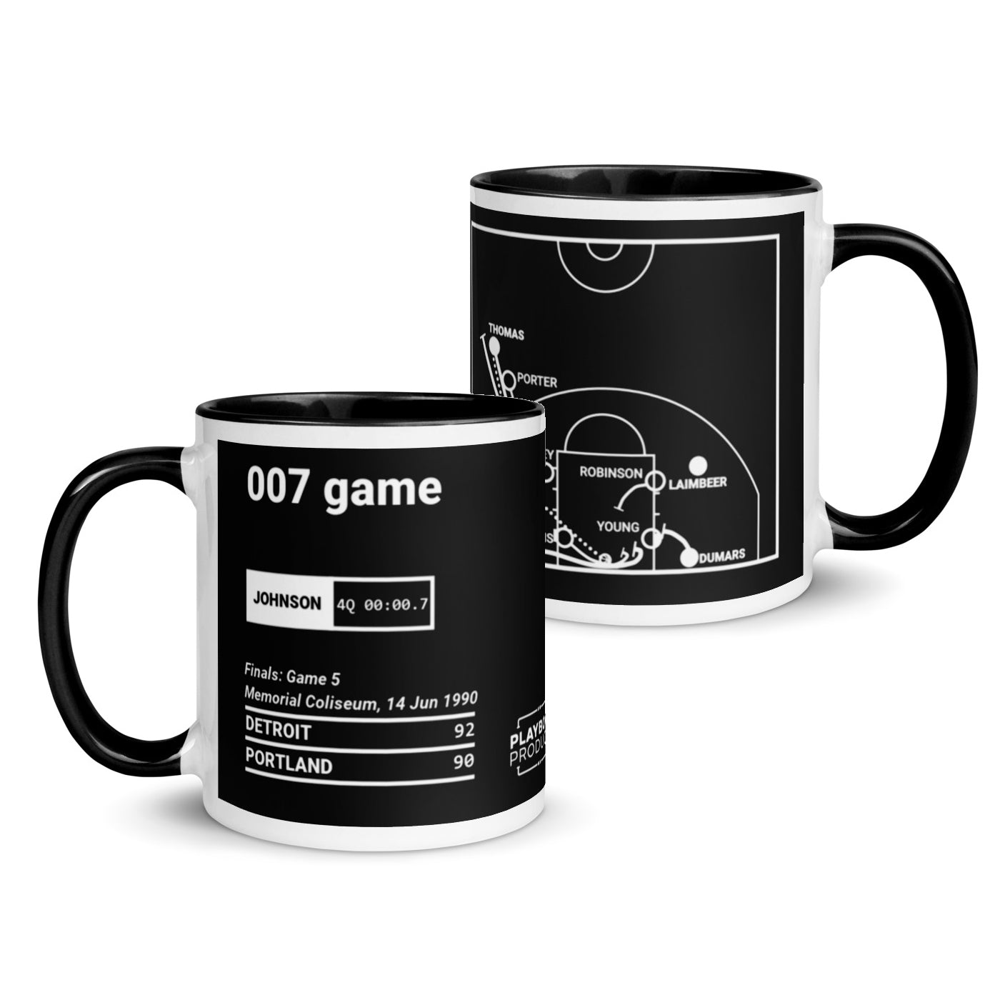 Detroit Pistons Greatest Plays Mug: 007 game (1990) – Playbook