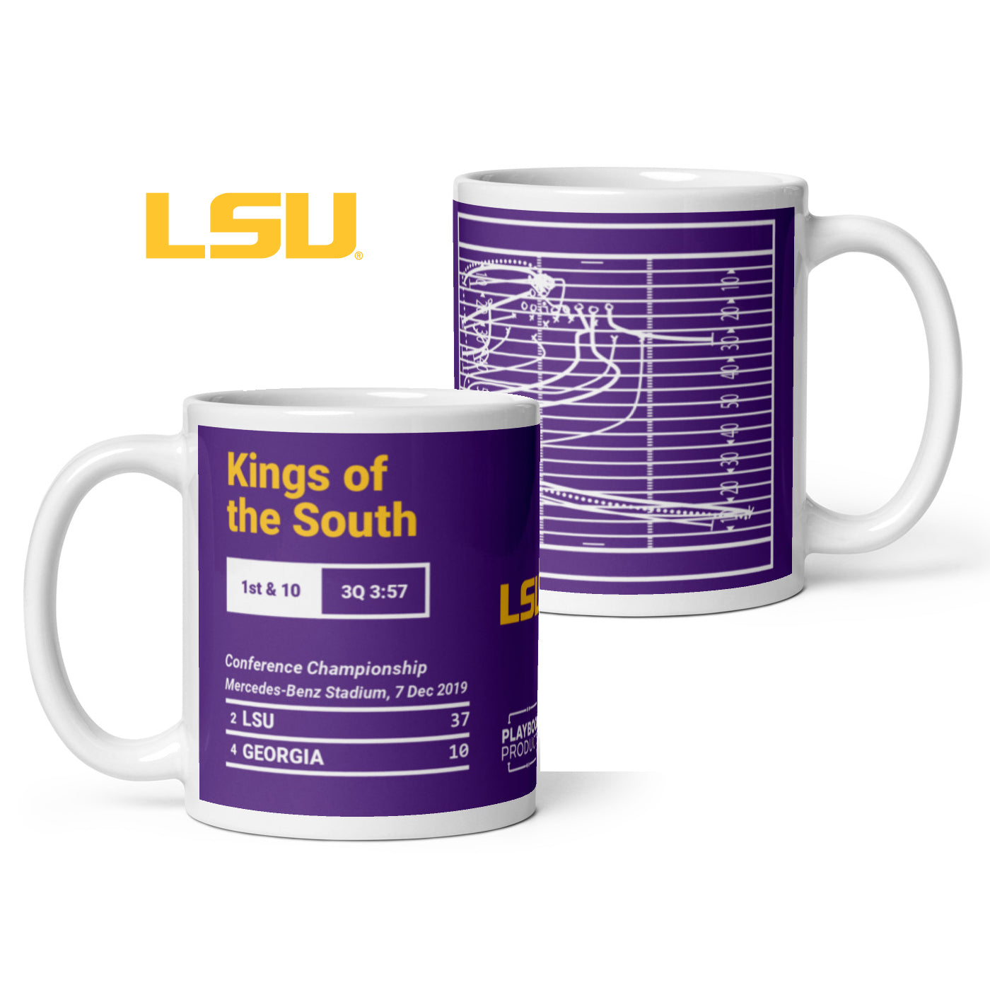 LSU Football Greatest Plays Mug: Kings of the South (2019) – Playbook
