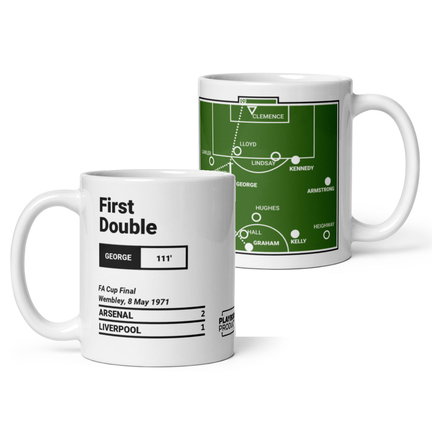 Arsenal Greatest Goals Mug: First Double (1971) – Playbook