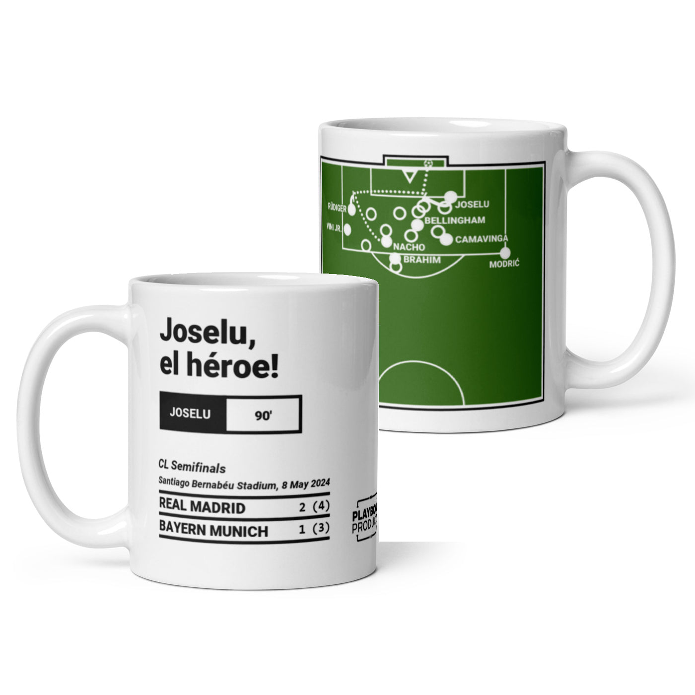 Real Madrid Greatest Goals Mug: Joselu, el héroe! (2024) – Playbook