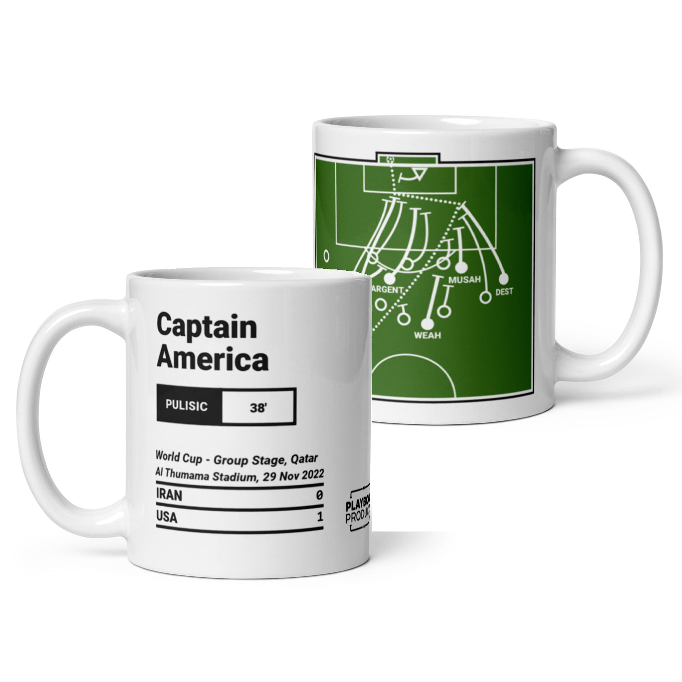 USMNT Greatest Goals Mug: Captain America (2022) – Playbook