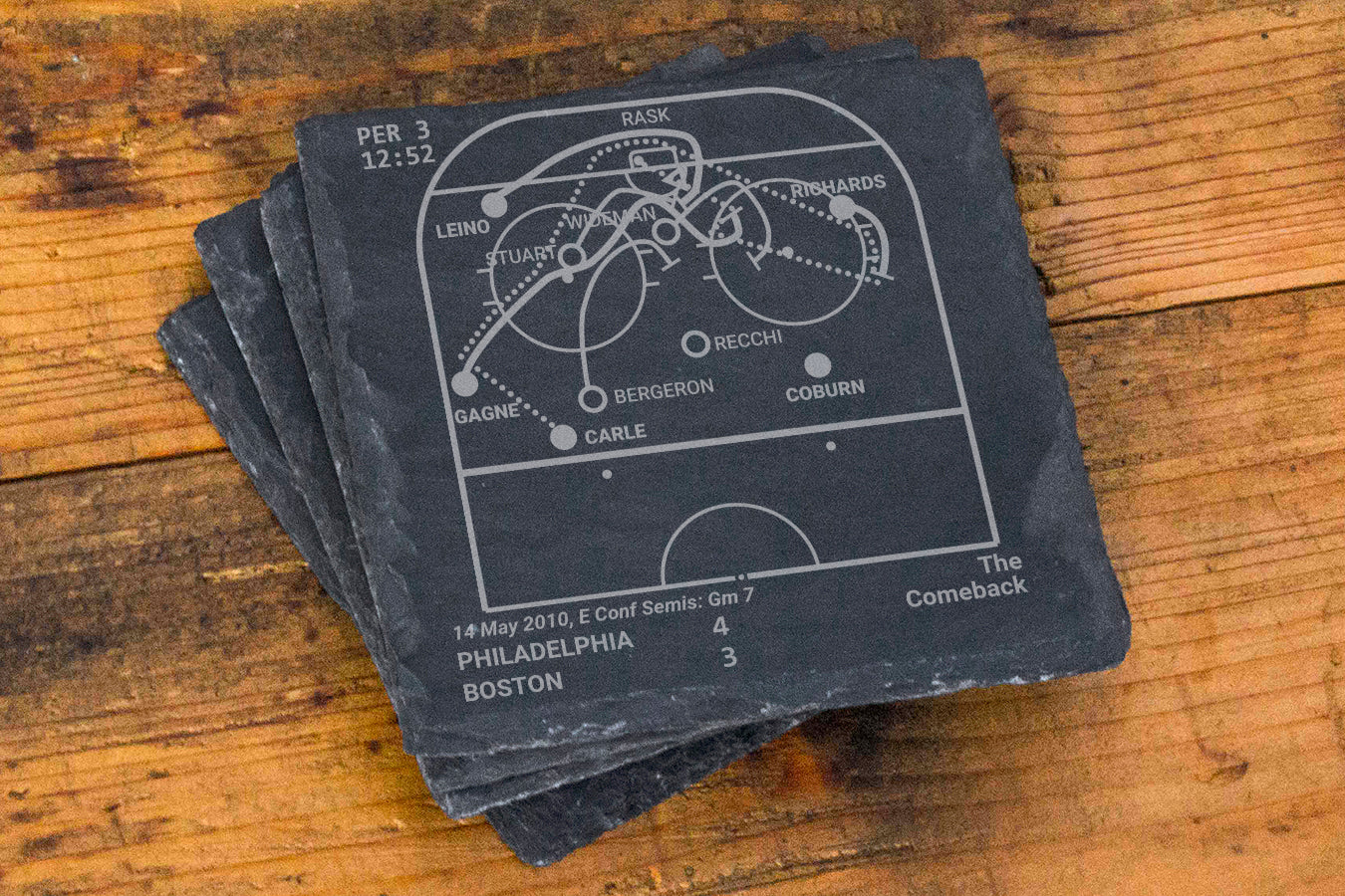 Philadelphia Flyers Greatest Goals: Slate Coasters (Set of 4) – Playbook