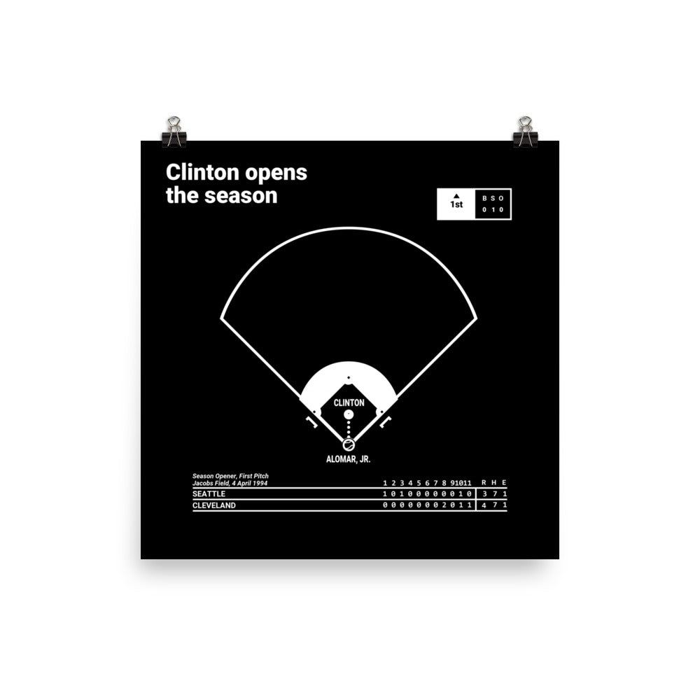 Democrat Presidents Greatest Plays Poster: Clinton opens the season (1 ...