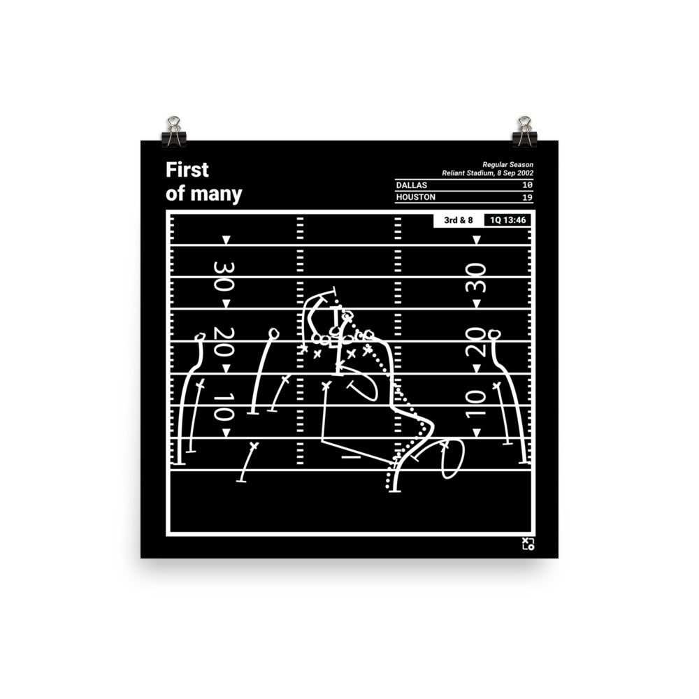 Houston Texans Greatest Plays Poster: First of many (2002) – Playbook