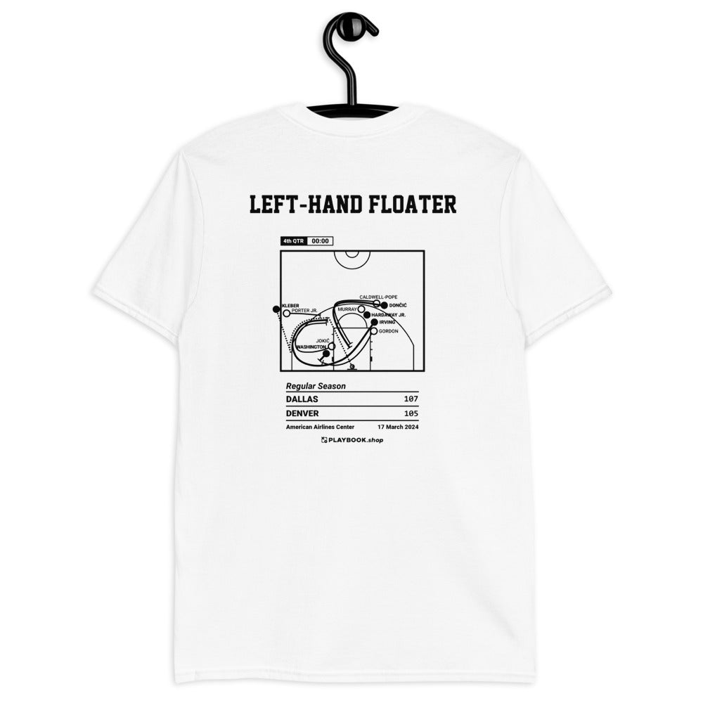 Dallas Mavericks Greatest Plays T-shirt: Left-hand floater (2024 ...